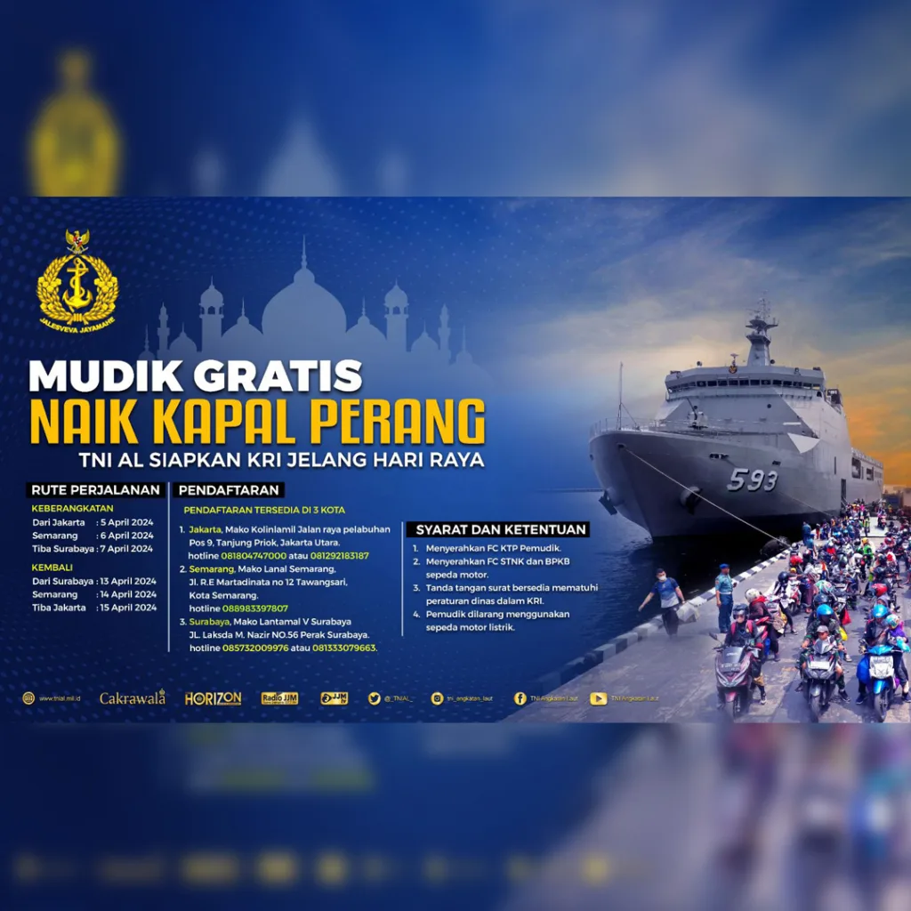 Pengalaman Mudik Gratis Anti Mainstream Naik Kapal Perang TNI AL, Ingin ... Pengalaman Mudik Gratis Anti Mainstream Naik Kapal Perang TNI AL, Ingin ...