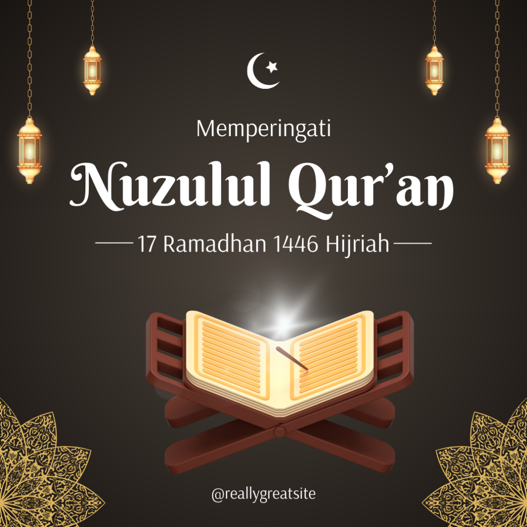 10 Link Download Poster Nuzulul Qur'an 2025, Desain Bisa Diedit Sendiri